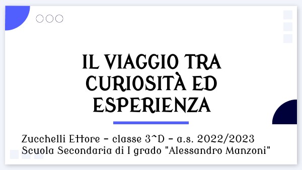 Zucchelli Ettore - 3^D - bozza elaborato finale