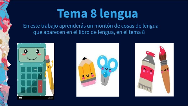 TEMA 8 LENGUA