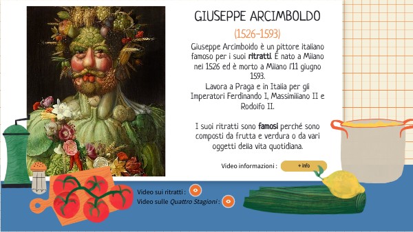 Giuseppe Arcimboldo e il cibo | Genially