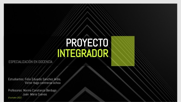 PROYECTO INTEGRADOR | Genially