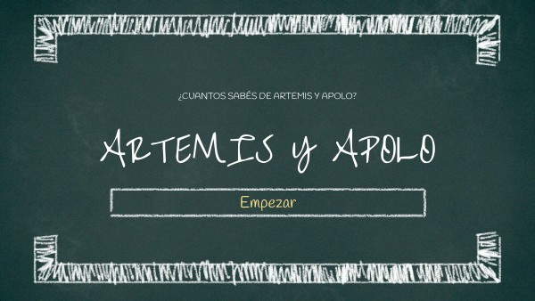 TRABAJO ARTEMIS Y APOLO | Genially