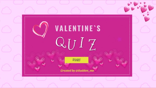 Valentine`s QUIZ | Genially