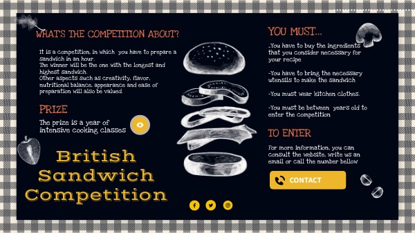 British Sandwich Competition | Genially