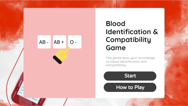 Lehman - Blood Identification and Compatibility Game