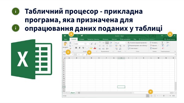 Інтерфейс Excel | Genially