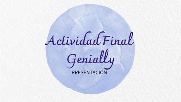 Actividad Final Genially