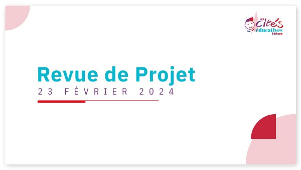 REVUE DE PROJET 2023