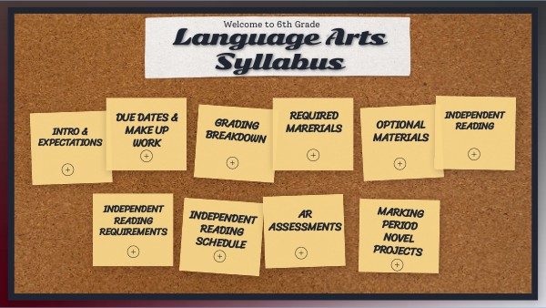 6th Grade T2 Syllabus | Genially