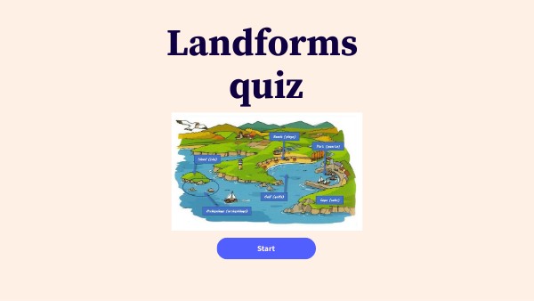 landforms quiz