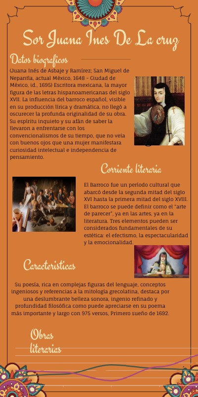 INFOGRAFÍA SOR JUANA INES DE LA CRUZ | Genially