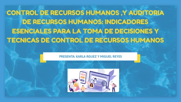 Control de RRHH Y Auditoria de RRHH