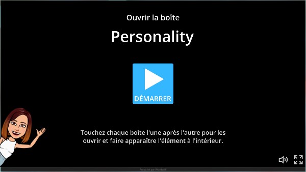 Wordwall "Personality" | Genially