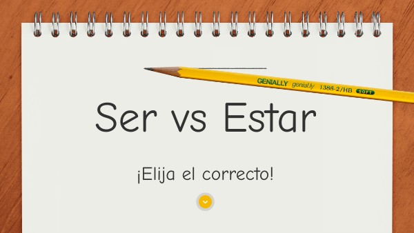 Spanish (ser v.s estar)