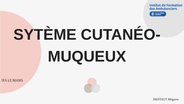 Système cutanéo-muqueux
