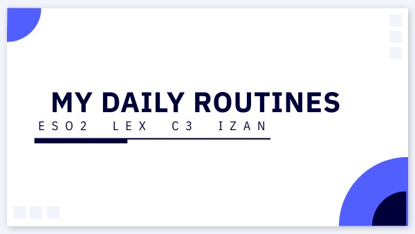 my daily rutine | Genially