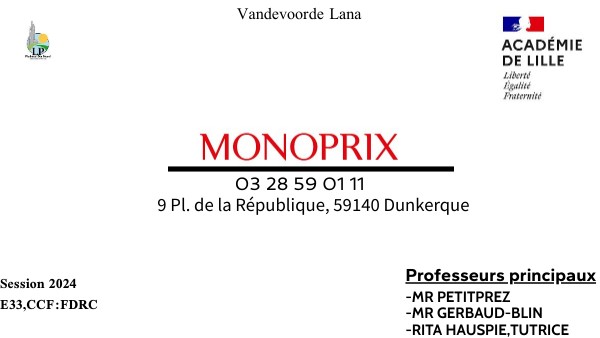 Monoprix action de fidelisation | Genially