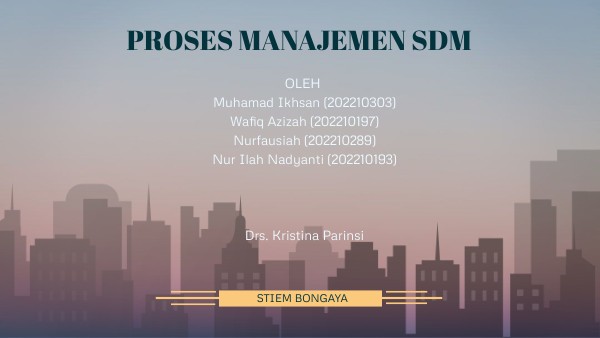 PROSES MSDM | Genially