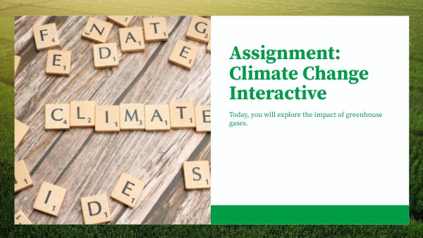 Climate Change Interactive | Genially