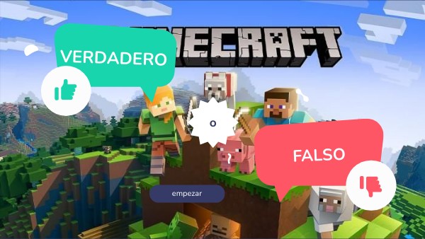 VERDADERO O FALSO MINECRAFT