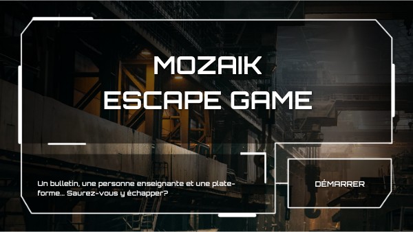Le bulletin "escape room" | Genially