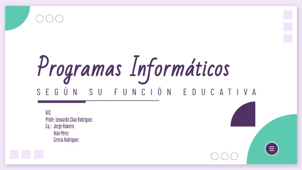 Programas Informáticos | Genially