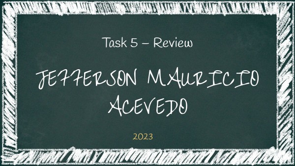 Task 5 – Review | Genially