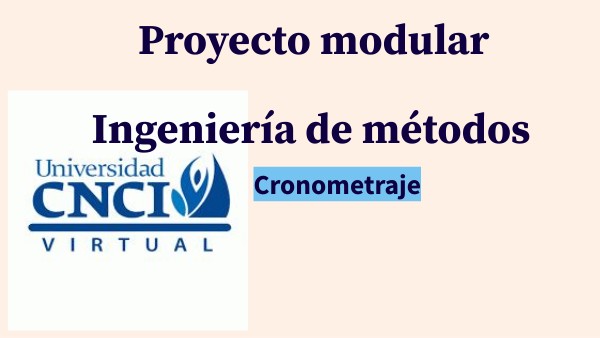 ingeniería de metodos