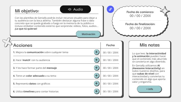 Seguimiento de Metas y Objetivos | Genially