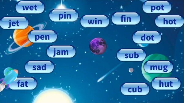 short vowels reading | Genially