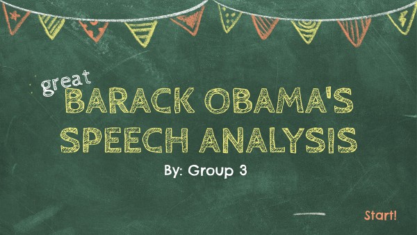 Barack Obama Speech Analysis | Genially