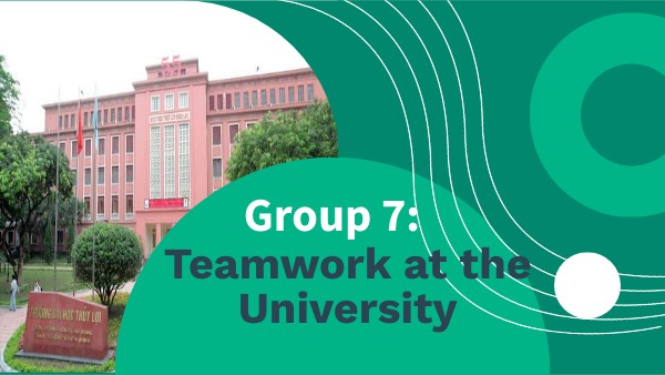 Teamwork in University