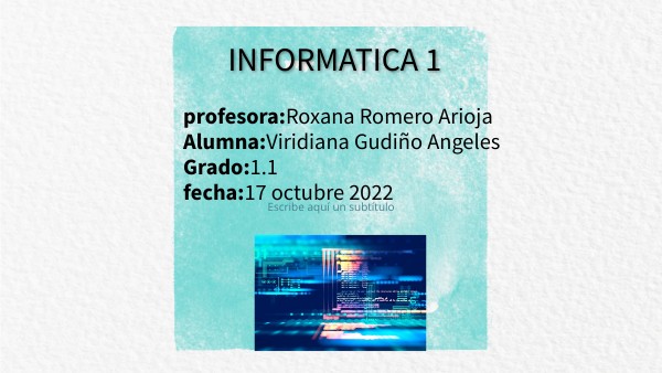 Informática 1