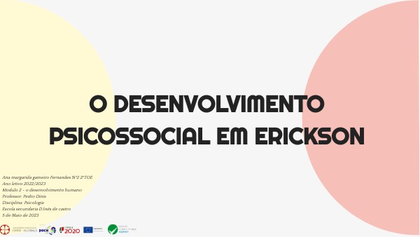 erikson e o desenvolvimento psicossocial | Genially