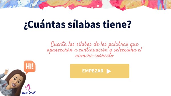 CONTAR SÍLABAS | Genially