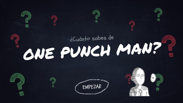 QUIZ CUÁNTO SABES de one punch man | Genially