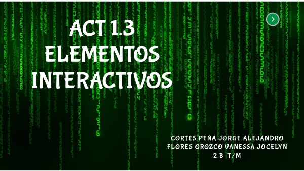 Act 1.3 Elementos interactivos