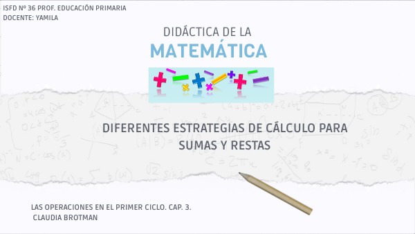 PRESENTACIÓN DIDÁCTICA DE LA MATEMÁTICA