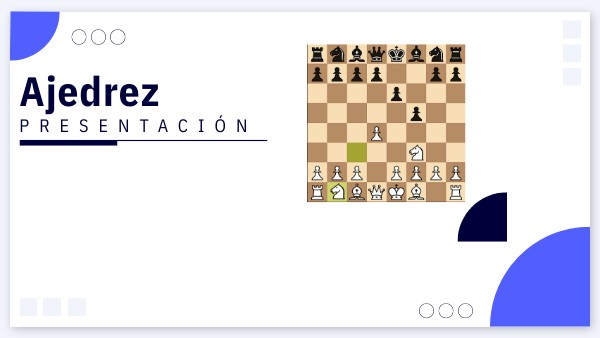 PRESENTACIÓN AJEDREZ