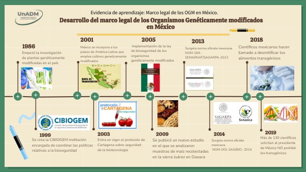 Evidencia de aprendizaje: Marco legal de los OGM en México. | Genially