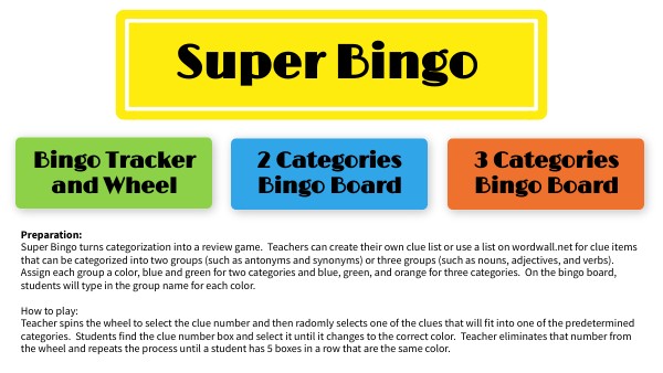 Copy - Digital Bingo Board