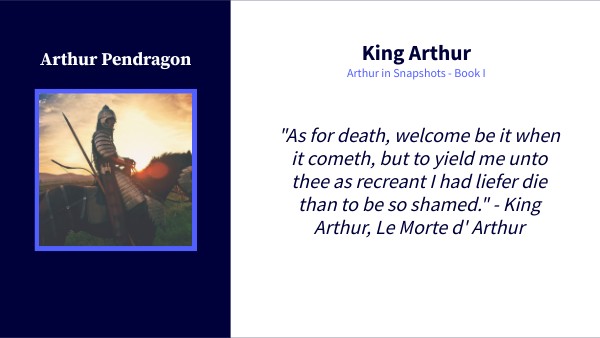 Arthur in Snapshots | Genially