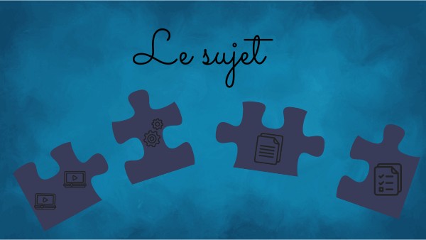 Le sujet | Genially