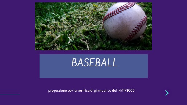 Presentazione baseball | Genially