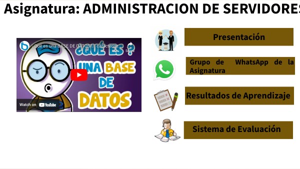 ADMINISTRACION DE SERVIDORES | Genially