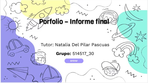 PORFOLIO INFORME FINAL | Genially