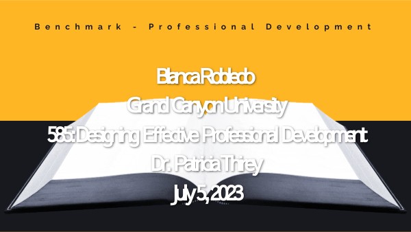 Benchmark- Professional Development | Genially