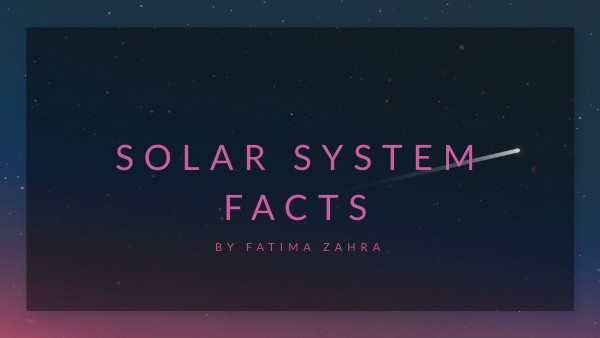 (science) solar system project | Genially