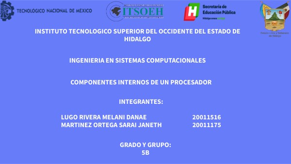 Componentes Internos del CPU | Genially