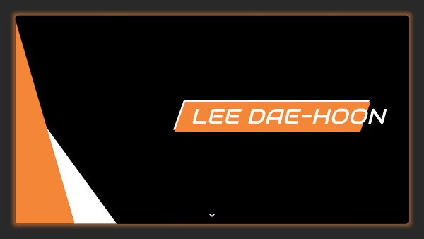 lee dae hoon presentation
