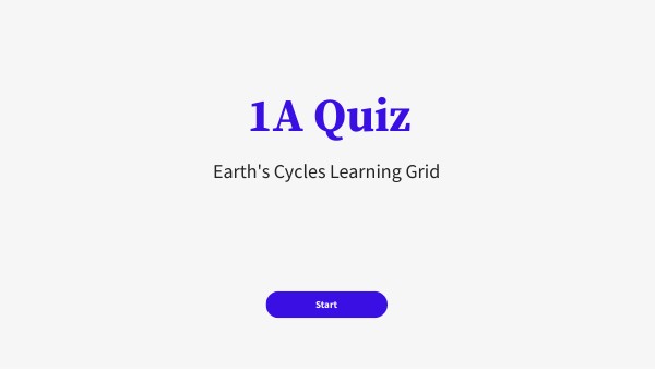 1A-Earth's Cycles Quiz